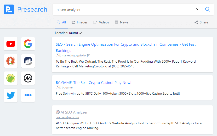 التسجيل في Presearch + الشرح و سعر عملة (PRE) - محمد علي