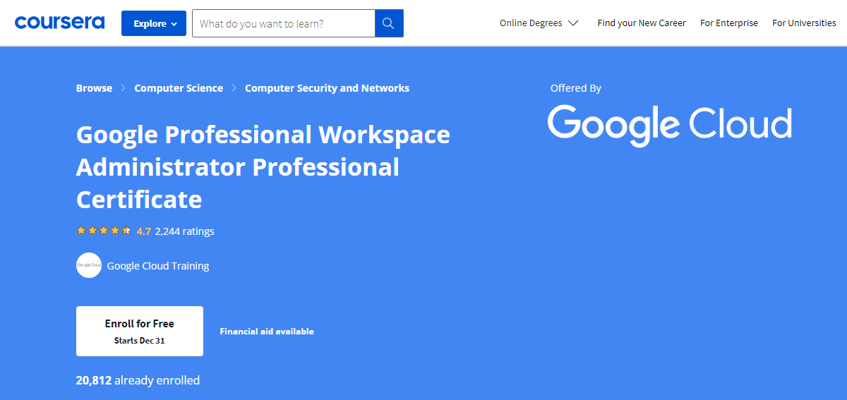 أفضل كورسات جوجل المجانية بشهادات معتمدة اون لاين - محمد علي